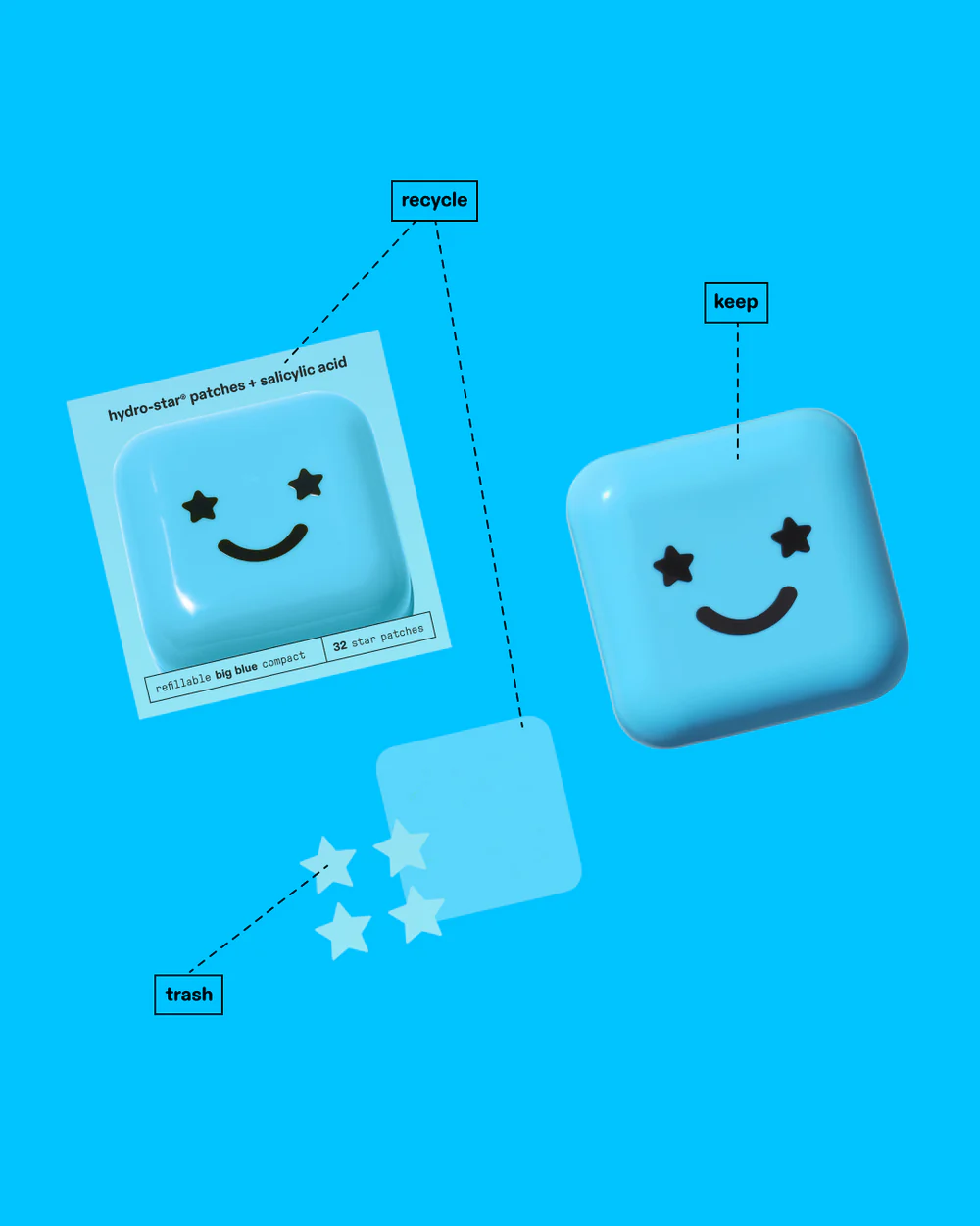 Starface hydro stars + case – BAREDEW STUDIO